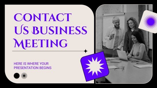 Contact Us Business Meeting | Google Slides & PPT