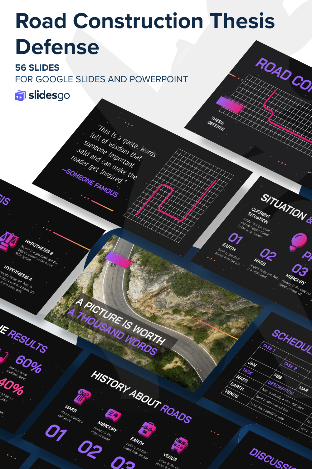 Road Construction Thesis Defense | Google Slides & PPT
