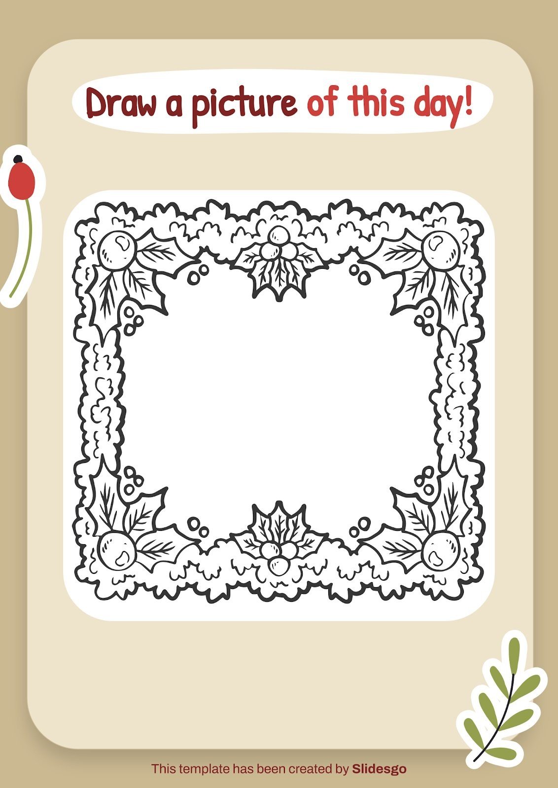 Printable Christmas Card Day Activities for Middle School