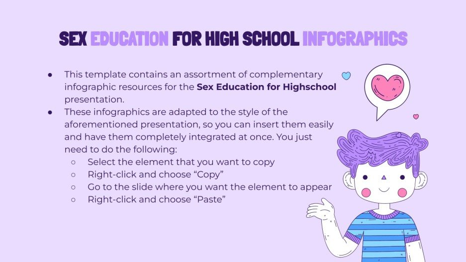 Sex Education for High School Infographics | Google Slides