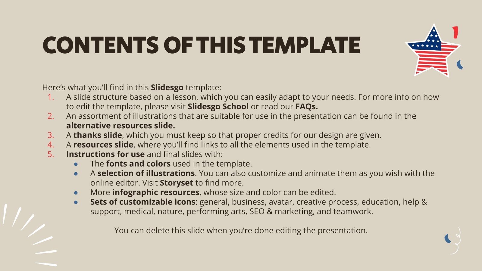 USA Presidential History Google Slides & PowerPoint template