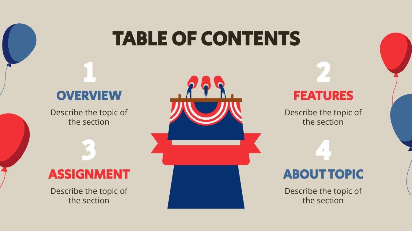 USA Presidential History Google Slides & PowerPoint template