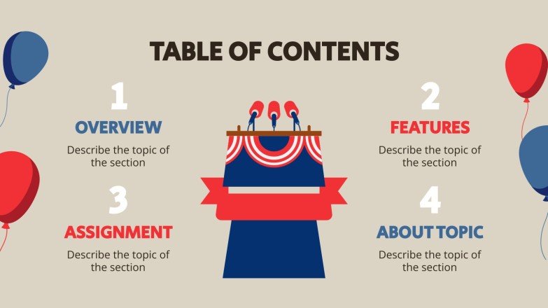 USA Presidential History Google Slides & PowerPoint template