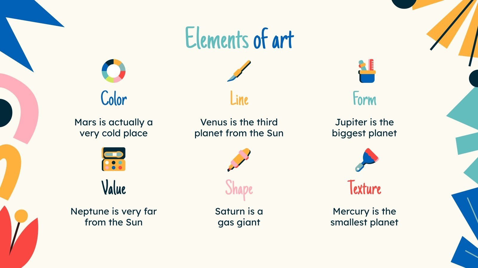 Art for Middle School - 8th Grade: Art's Elements - Form