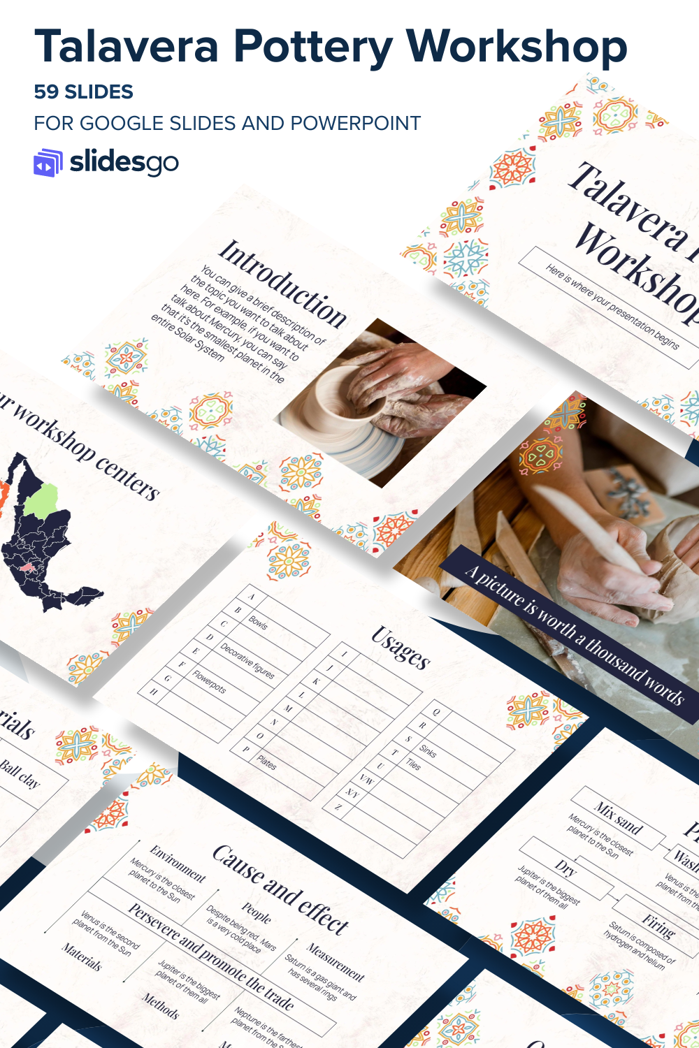 Talavera Pottery Workshop | Google Slides & PowerPoint