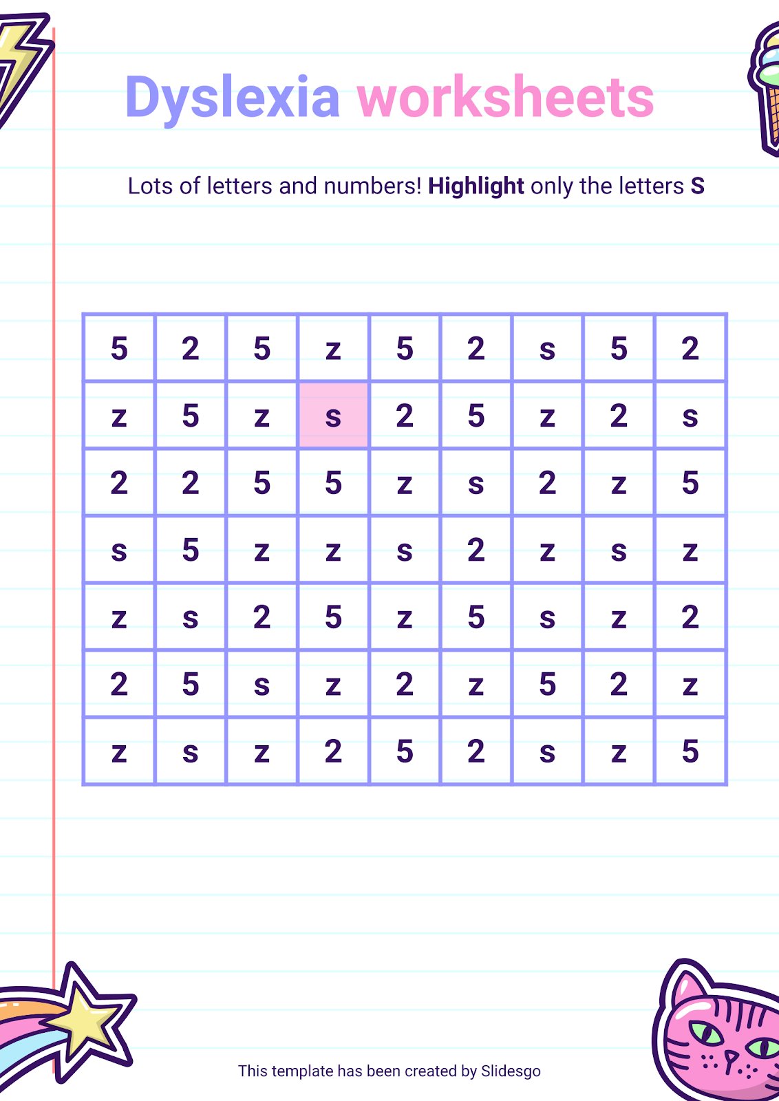 Printable Dyslexia Worksheets for Elementary | Google Slides