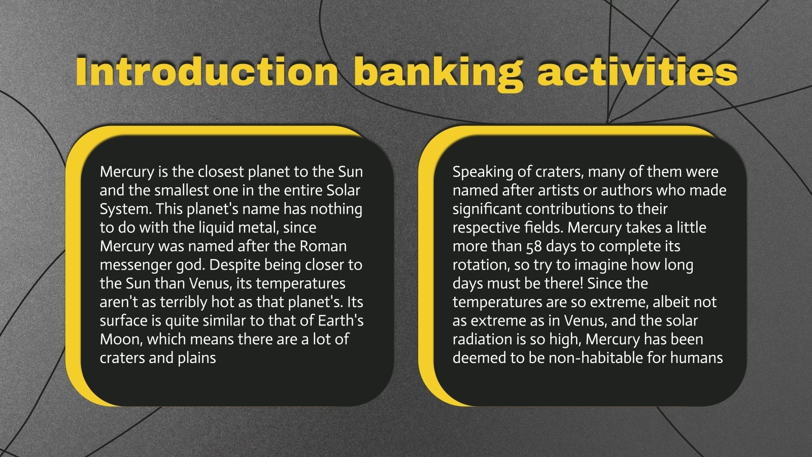 General Banking Activities | Google Slides & PowerPoint
