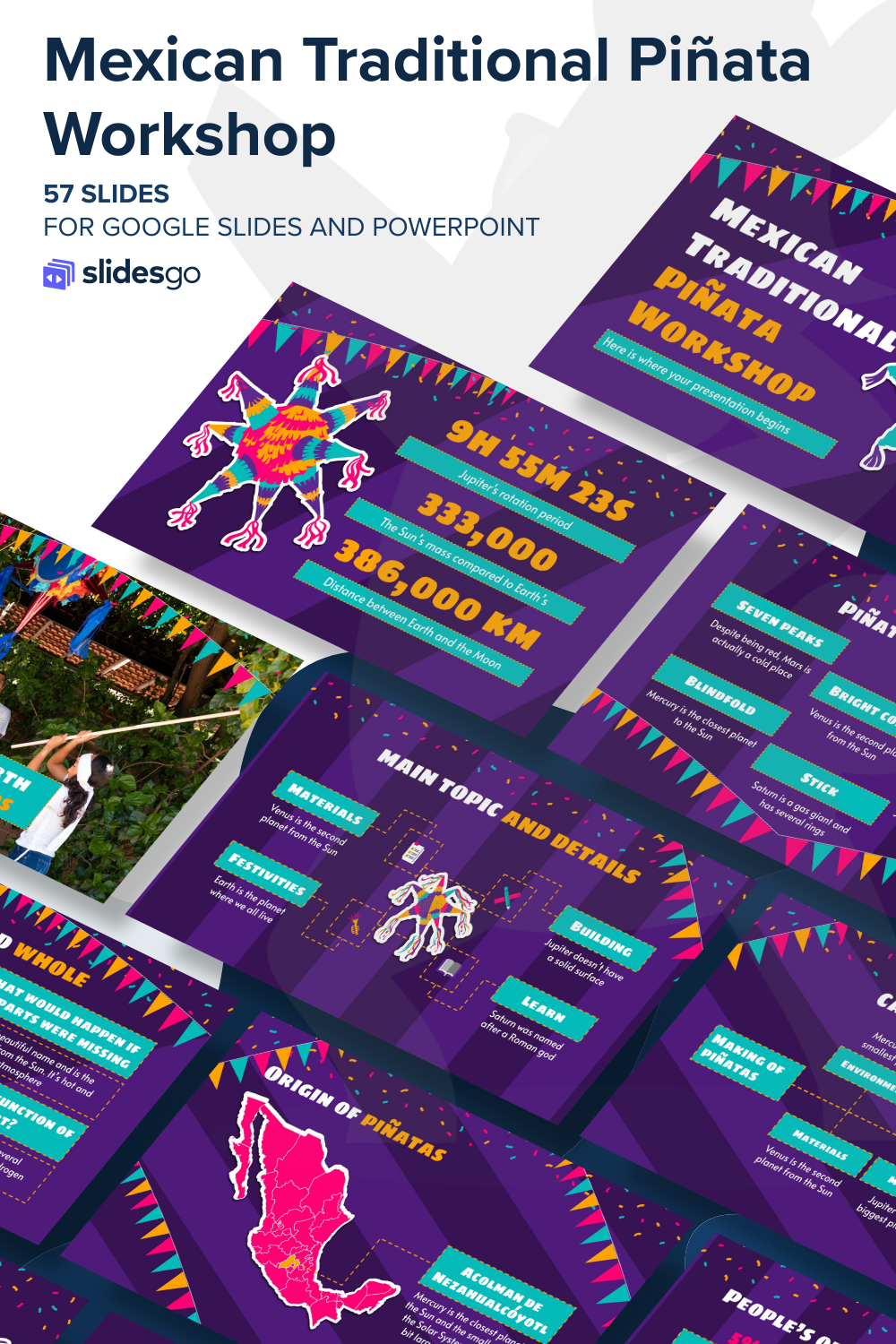 Mexican Traditional Piñata Workshop | Google Slides & PPT