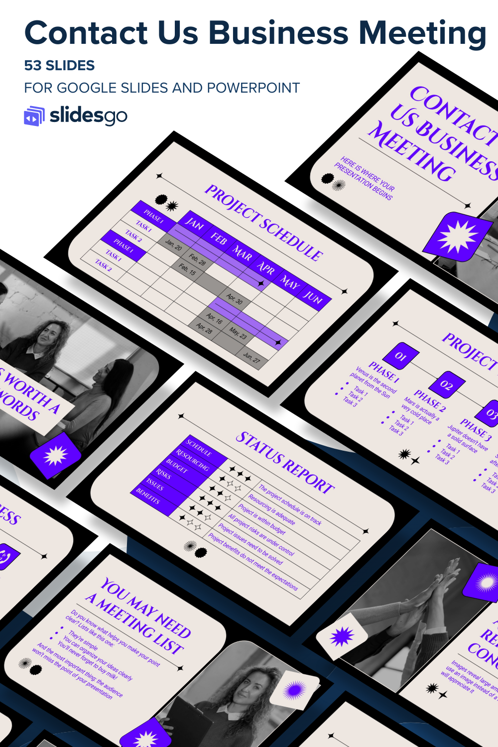 Contact Us Business Meeting | Google Slides & PPT