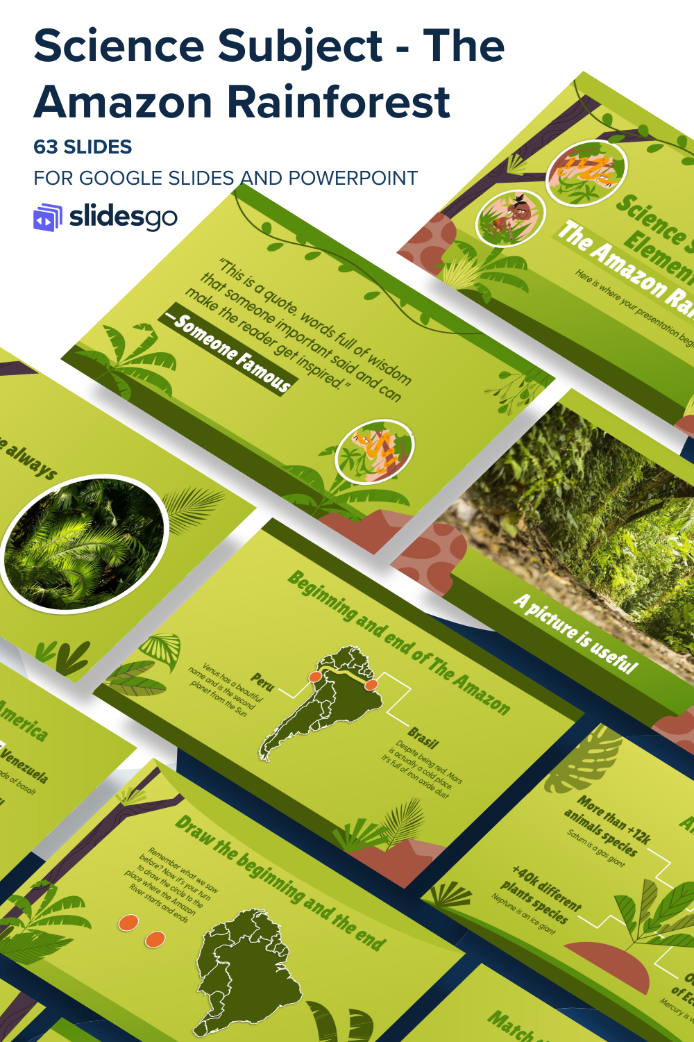Elementary: The Amazon Rainforest | Google Slides and PPT