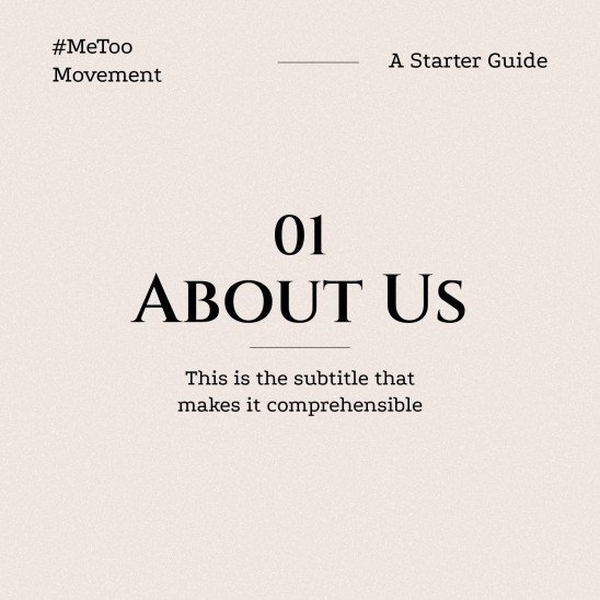 #MeToo Movement Square IG Posts | Google Slides & PowerPoint
