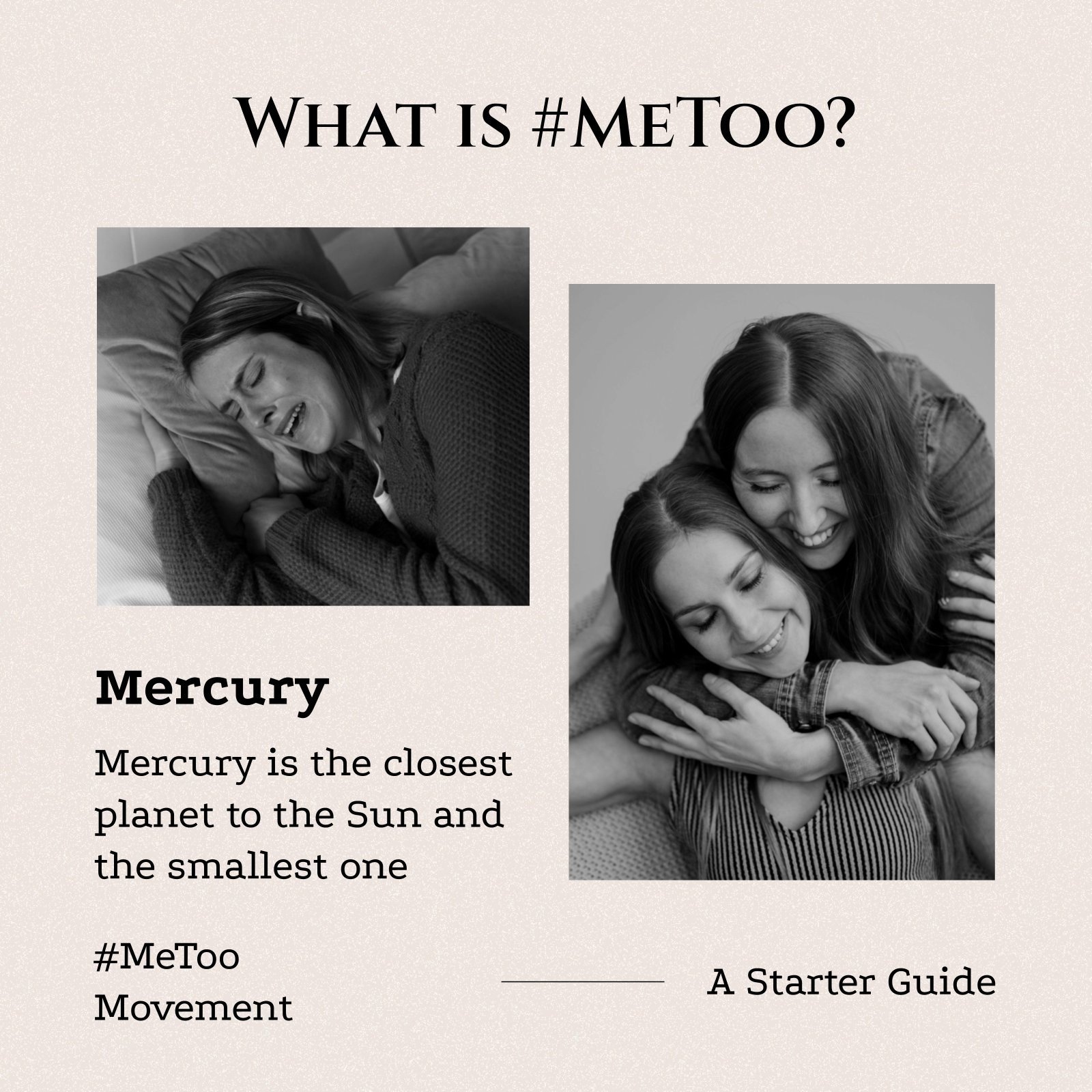 #MeToo Movement Square IG Posts | Google Slides & PowerPoint