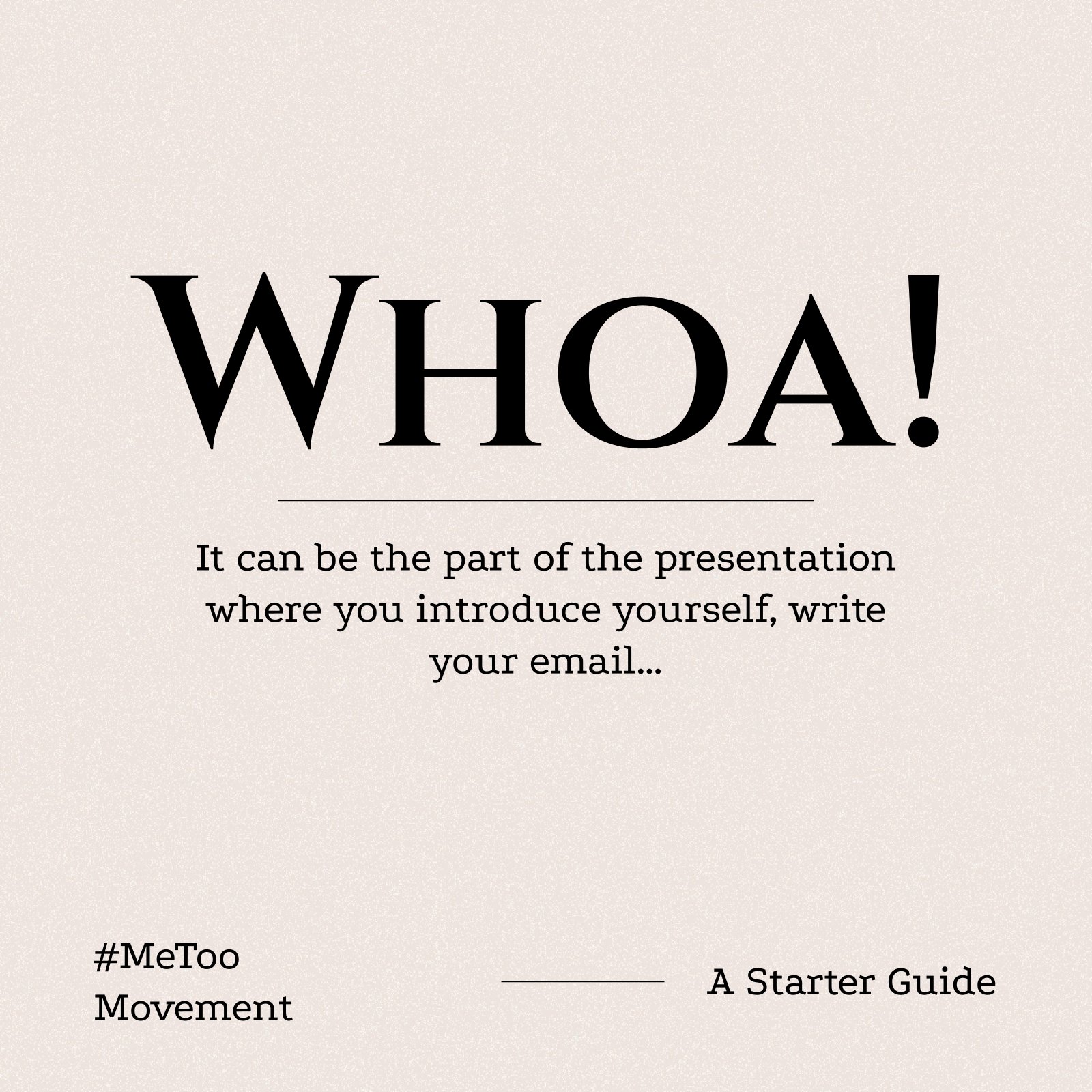 #MeToo Movement Square IG Posts | Google Slides & PowerPoint