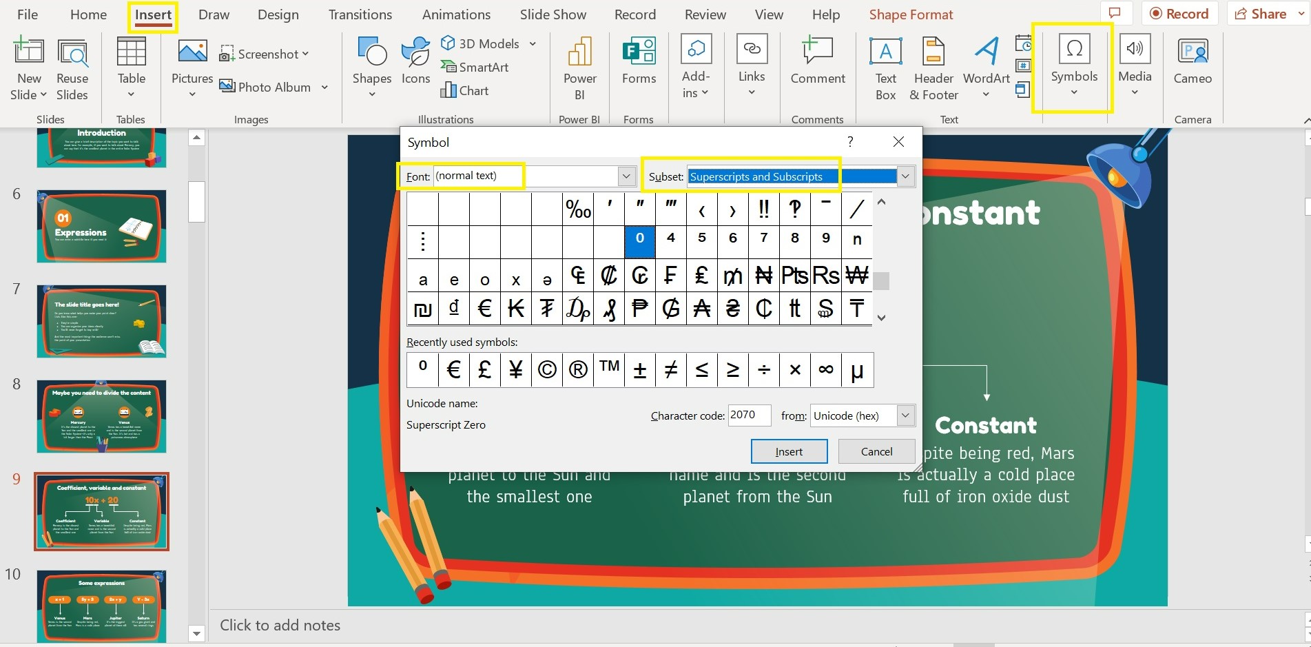 How To Add Superscript And Subscript In PowerPoint