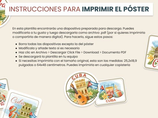 Cuban History Research Poster | Google Slides & PowerPoint