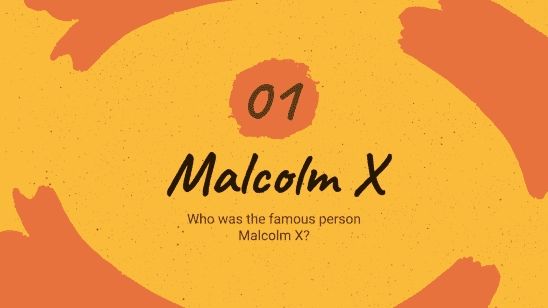 Biografía de Malcolm X | Tema de Google Slides y PowerPoint