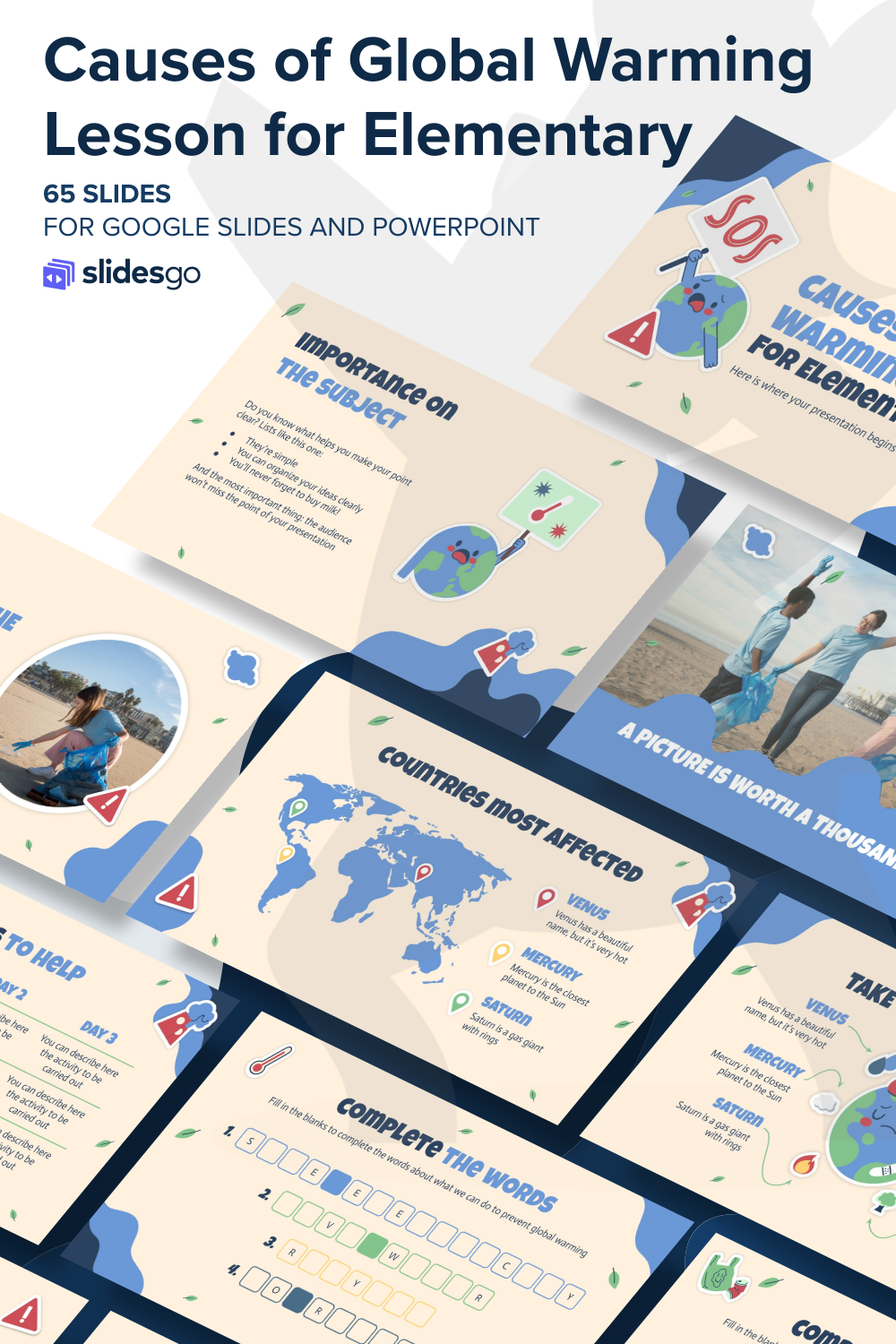 Causes of Global Warming Lesson for Elementary