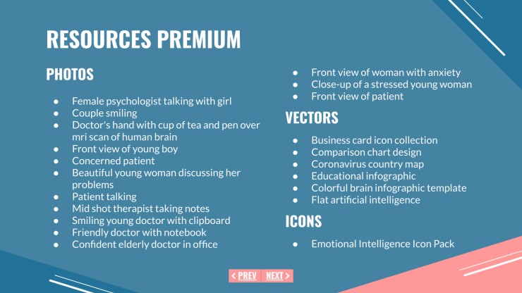 Mental Health Clinical Case Google Slides & PowerPoint template