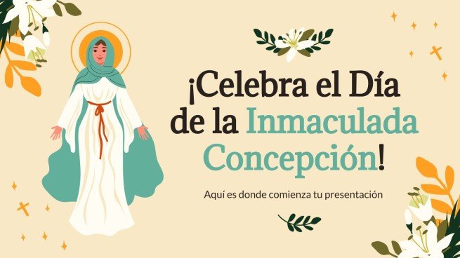 Celebrate Immaculate Conception Day! | Google Slides & PPT