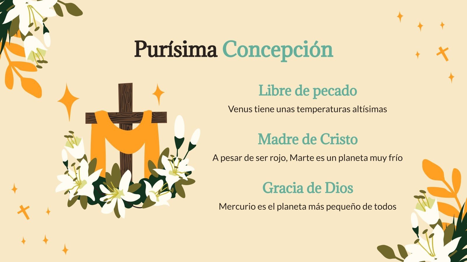 Celebrate Immaculate Conception Day! | Google Slides & PPT