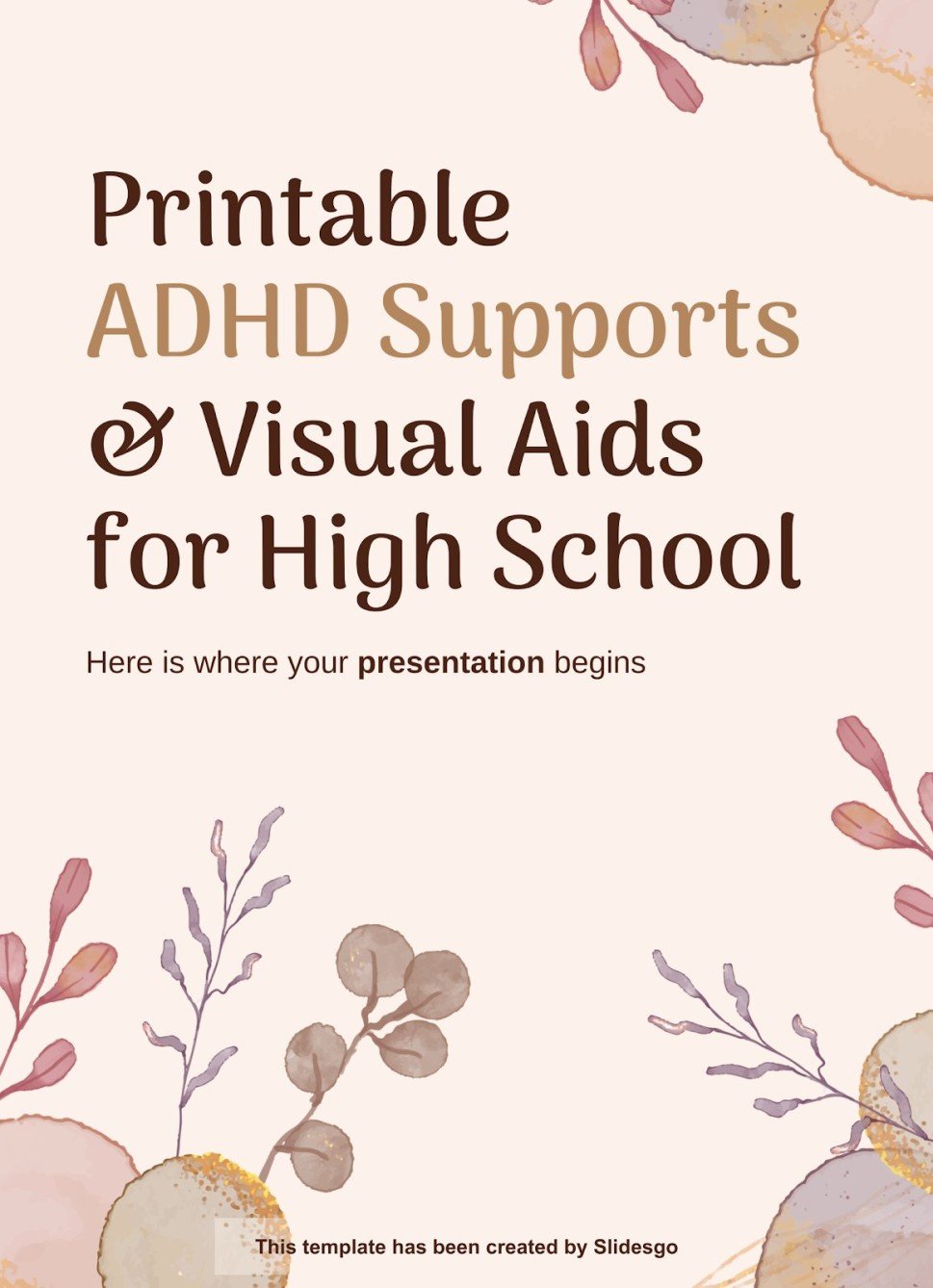 ADHD Supports & Visual Aids for High School
