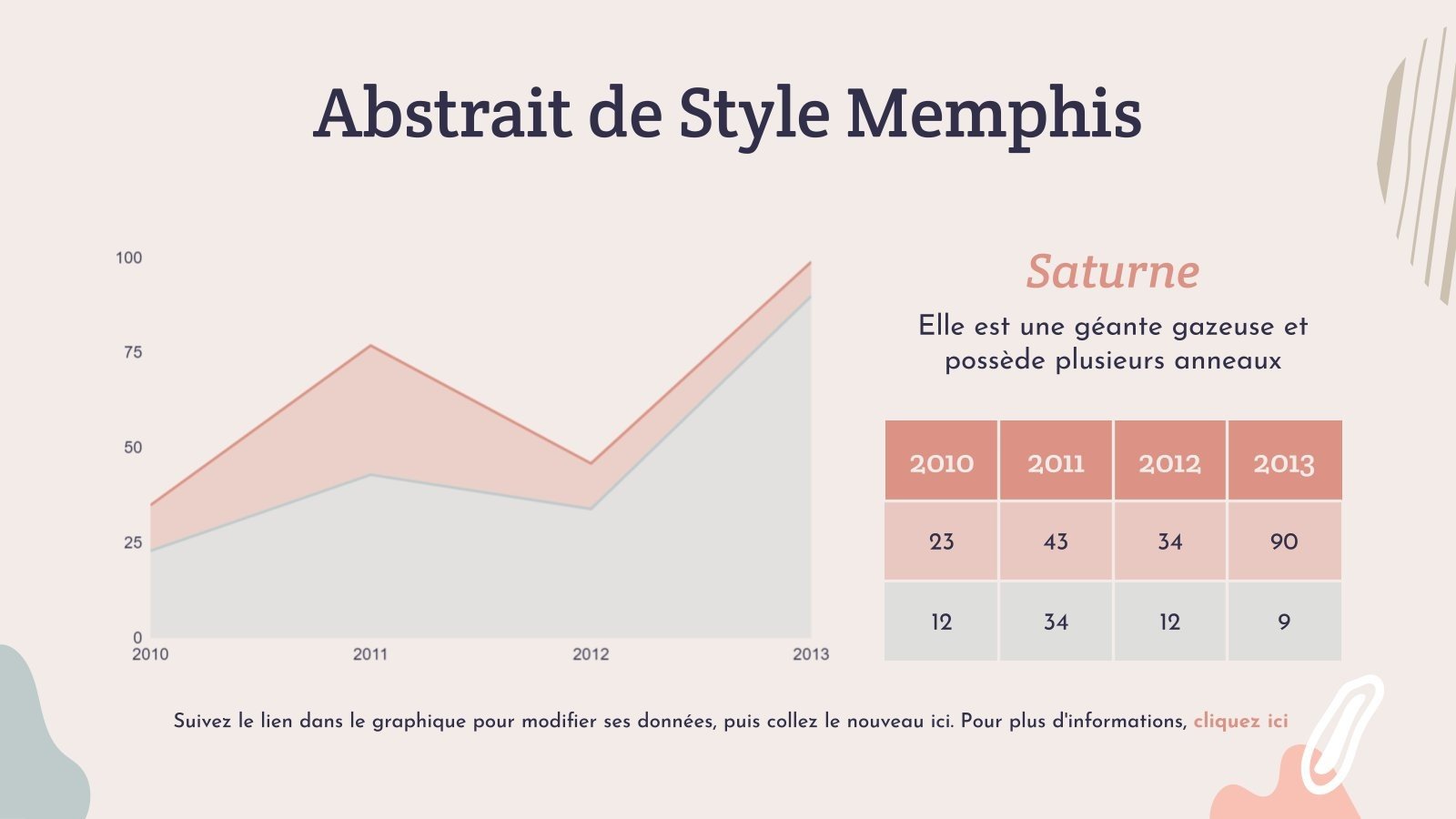 Abstract Memphis Style Pitch Deck Infographics