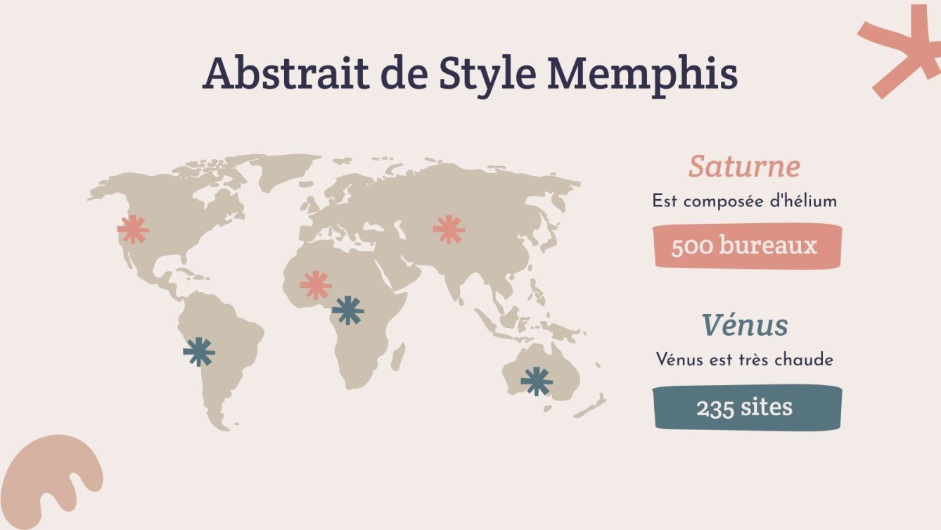 Abstract Memphis Style Pitch Deck Infographics