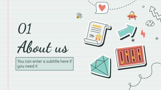 Cute Light Sticker Notes for Marketing | Google Slides & PPT