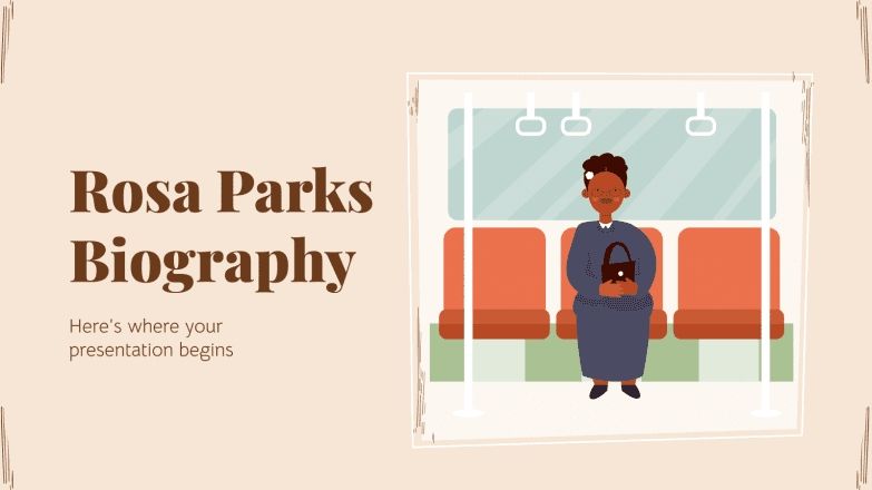 Rosa Parks Biography Google Slides & PowerPoint template