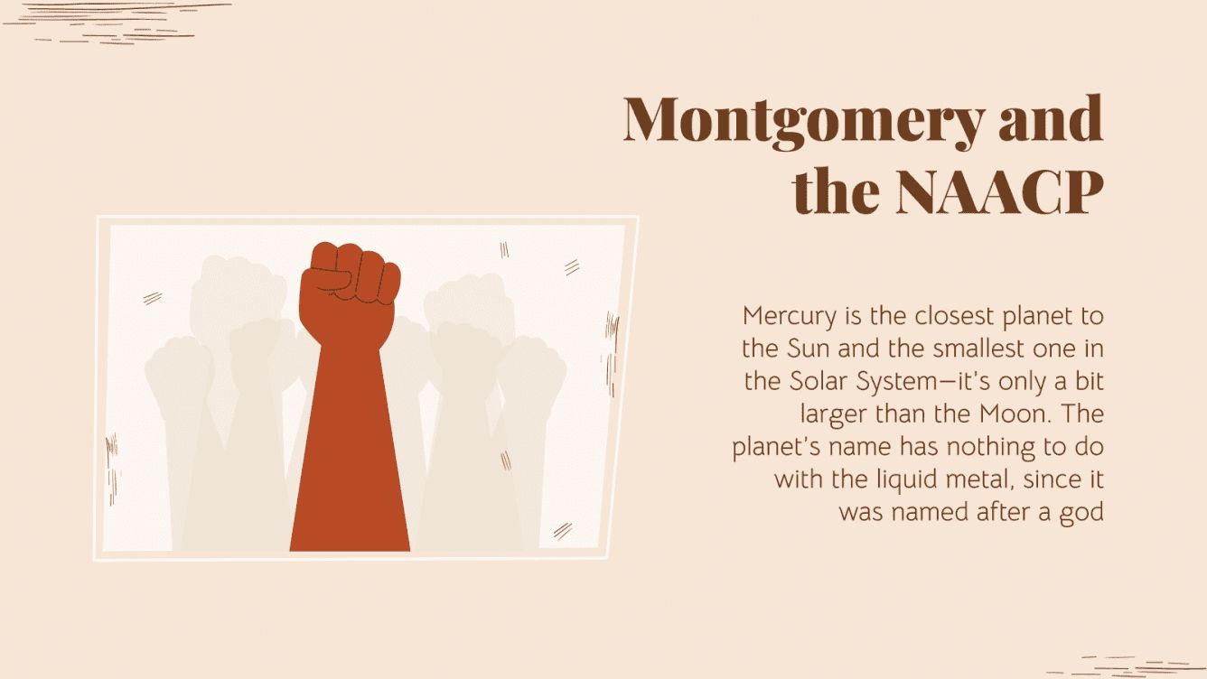 Rosa Parks Biography Google Slides & PowerPoint template