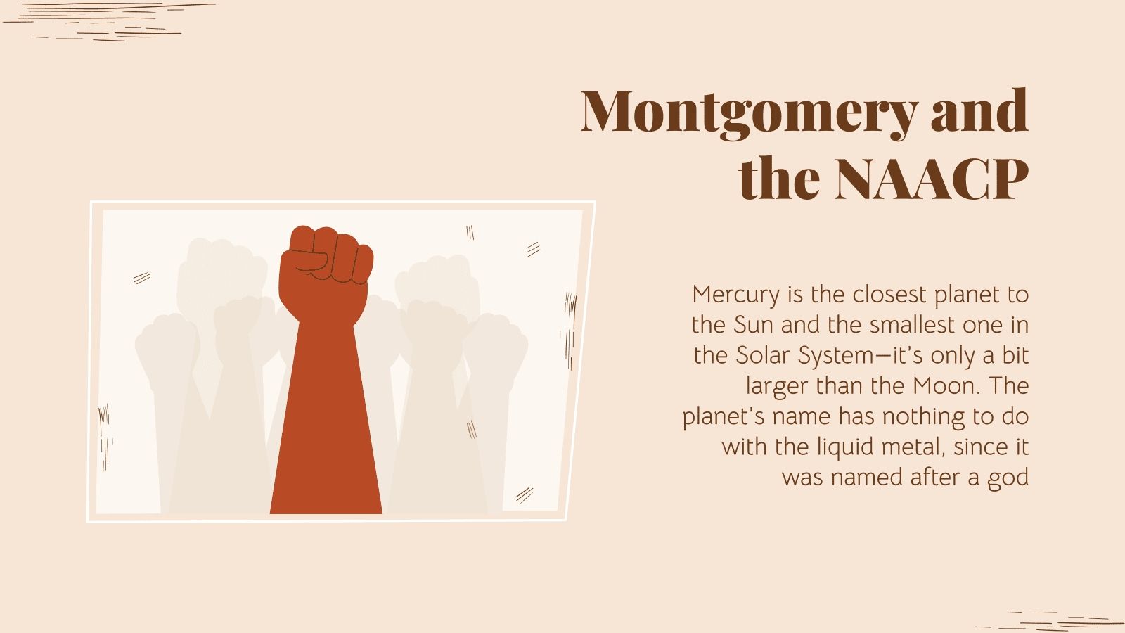 Rosa Parks Biography Google Slides & PowerPoint template