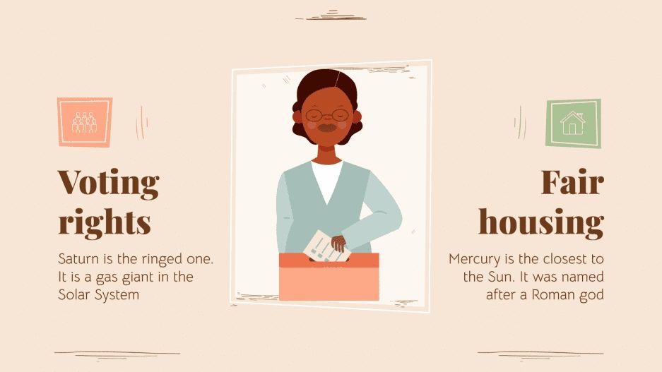 Rosa Parks Biography Google Slides & PowerPoint template