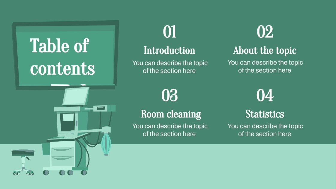 Operating Room Cleaning Procedure | Google Slides and PPT