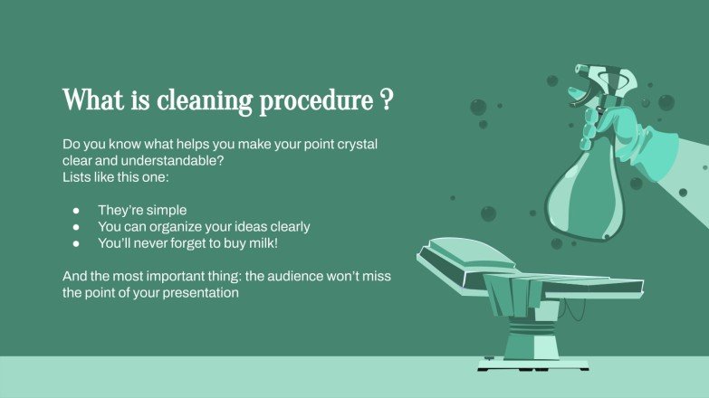 Operating Room Cleaning Procedure | Google Slides and PPT