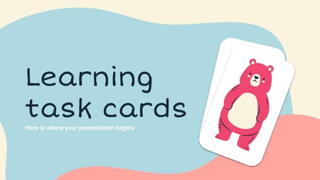 Learning Task Cards | Google Slides & PPT theme