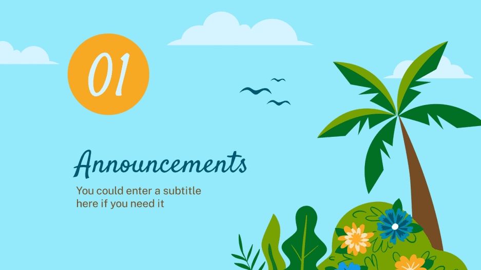 Castaway in a Desert Island | Google Slides & PPT theme