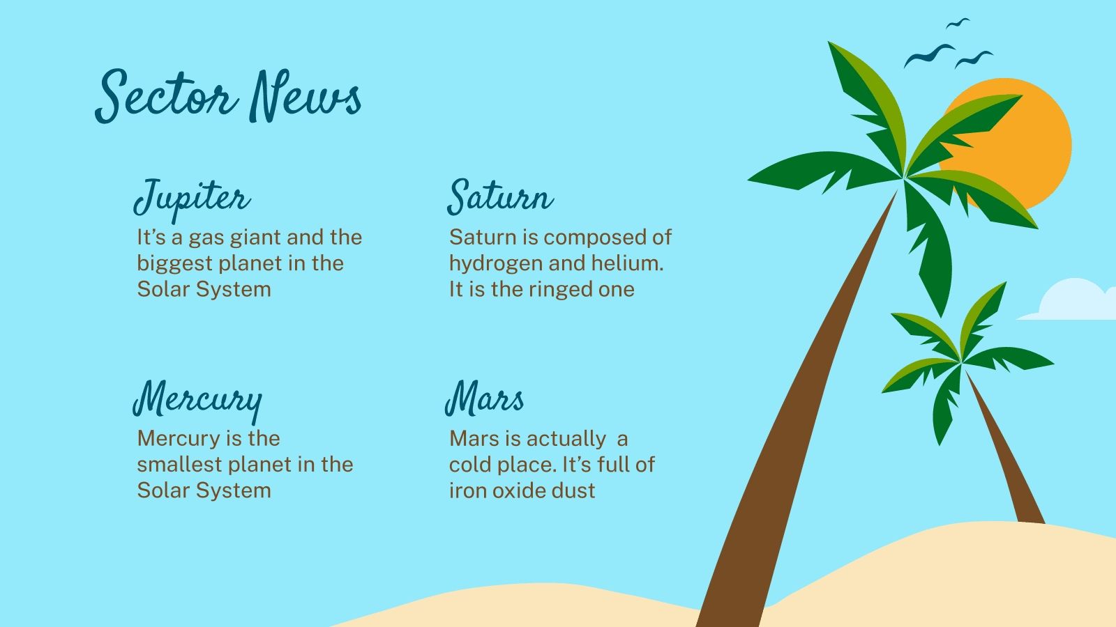 Castaway in a Desert Island | Google Slides & PPT theme