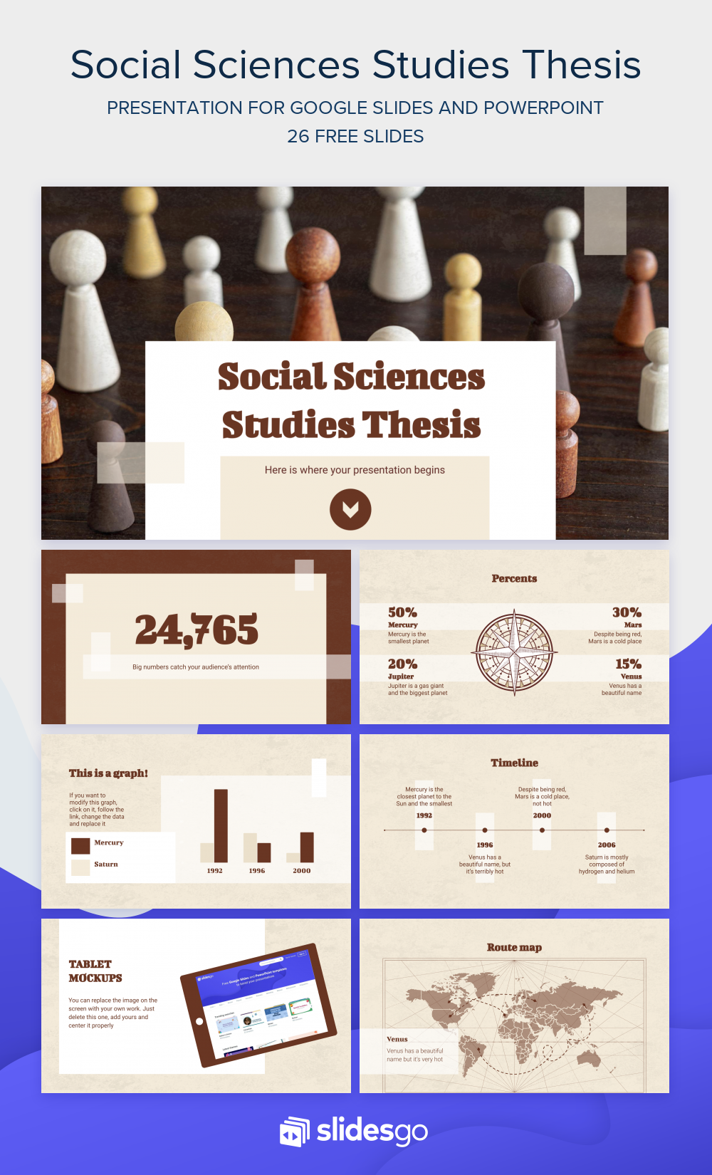Social Sciences Studies Thesis | Google Slides & PPT theme