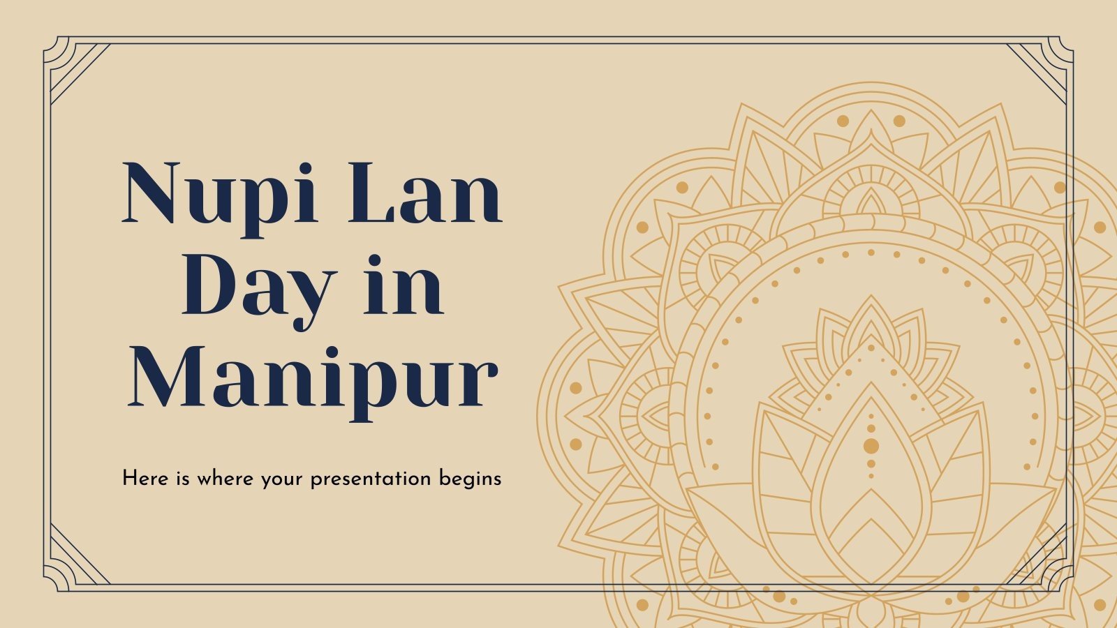 Día de Nupi Lan en Manipur | Google Slides y PowerPoint