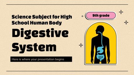 Templates for Google Slides and PPT on the digestive system