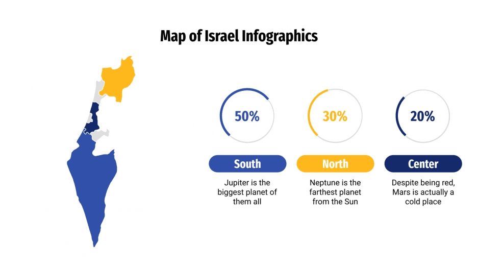 Map of Israel Infographics for Google Slides and PowerPoint