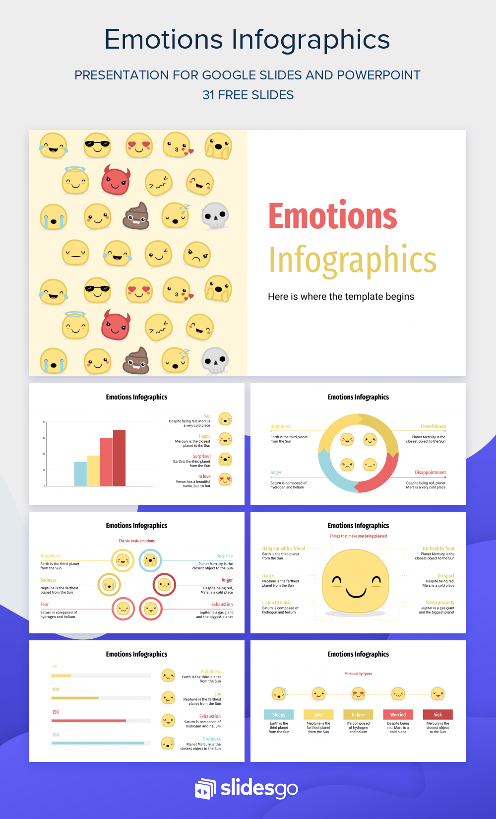 Emotions Infographics | Google Slides and PowerPoint theme