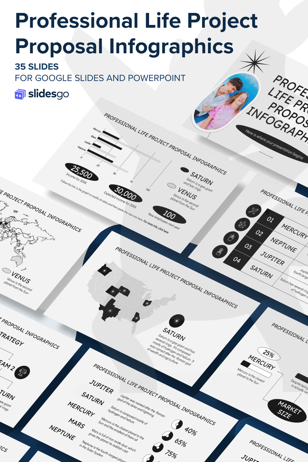 Professional Life Project Proposal Infographics