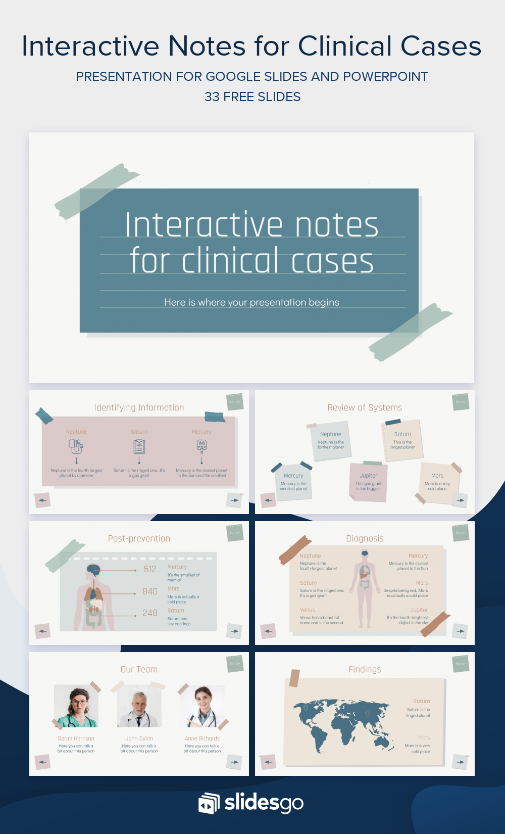 Interactive Notes for Clinical Cases Google Slides & PowerPoint