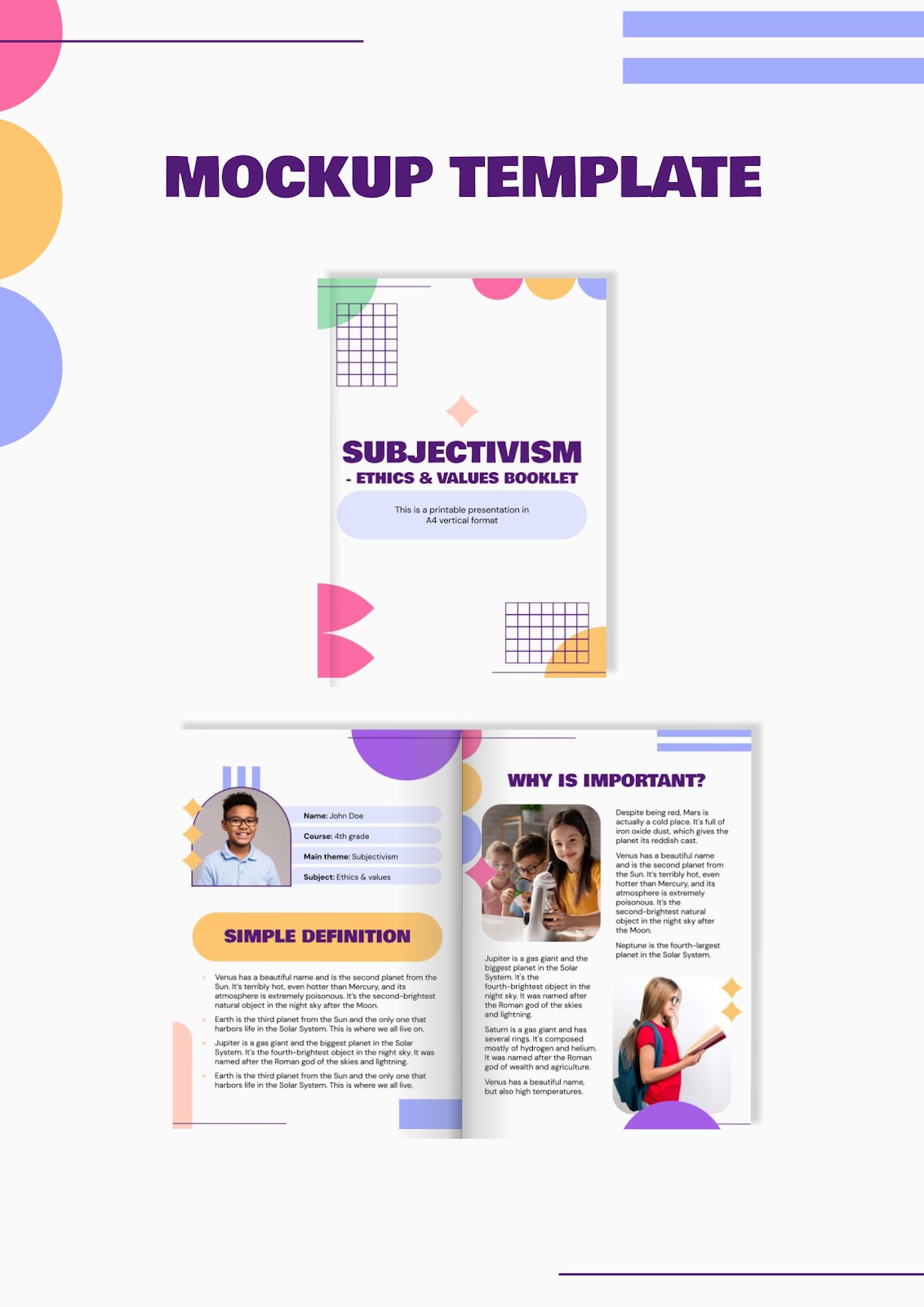 Subjectivism - Ethics & Values Booklet | Google Slides