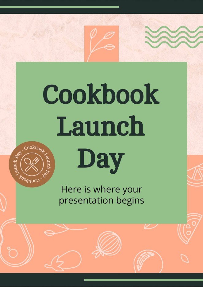 Cookbook Launch Day | Google Slides and PowerPoint