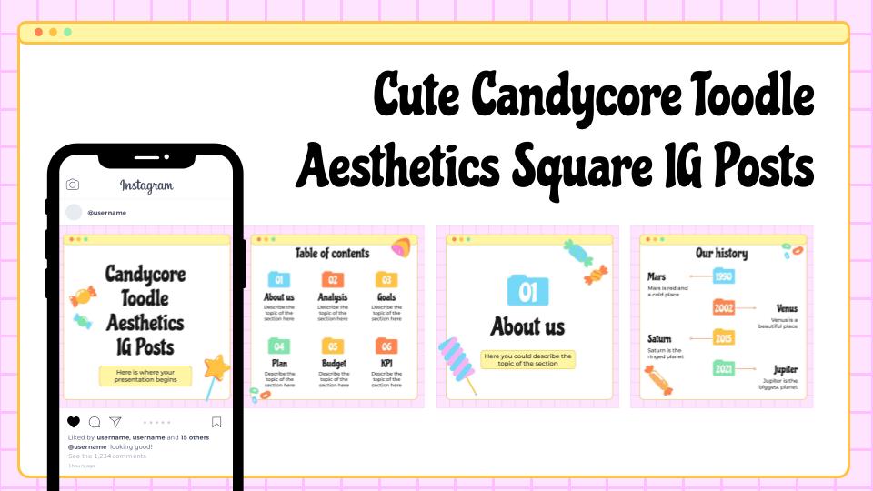 Cute Toodle Aesthetics IG Posts | Google Slides & PPT