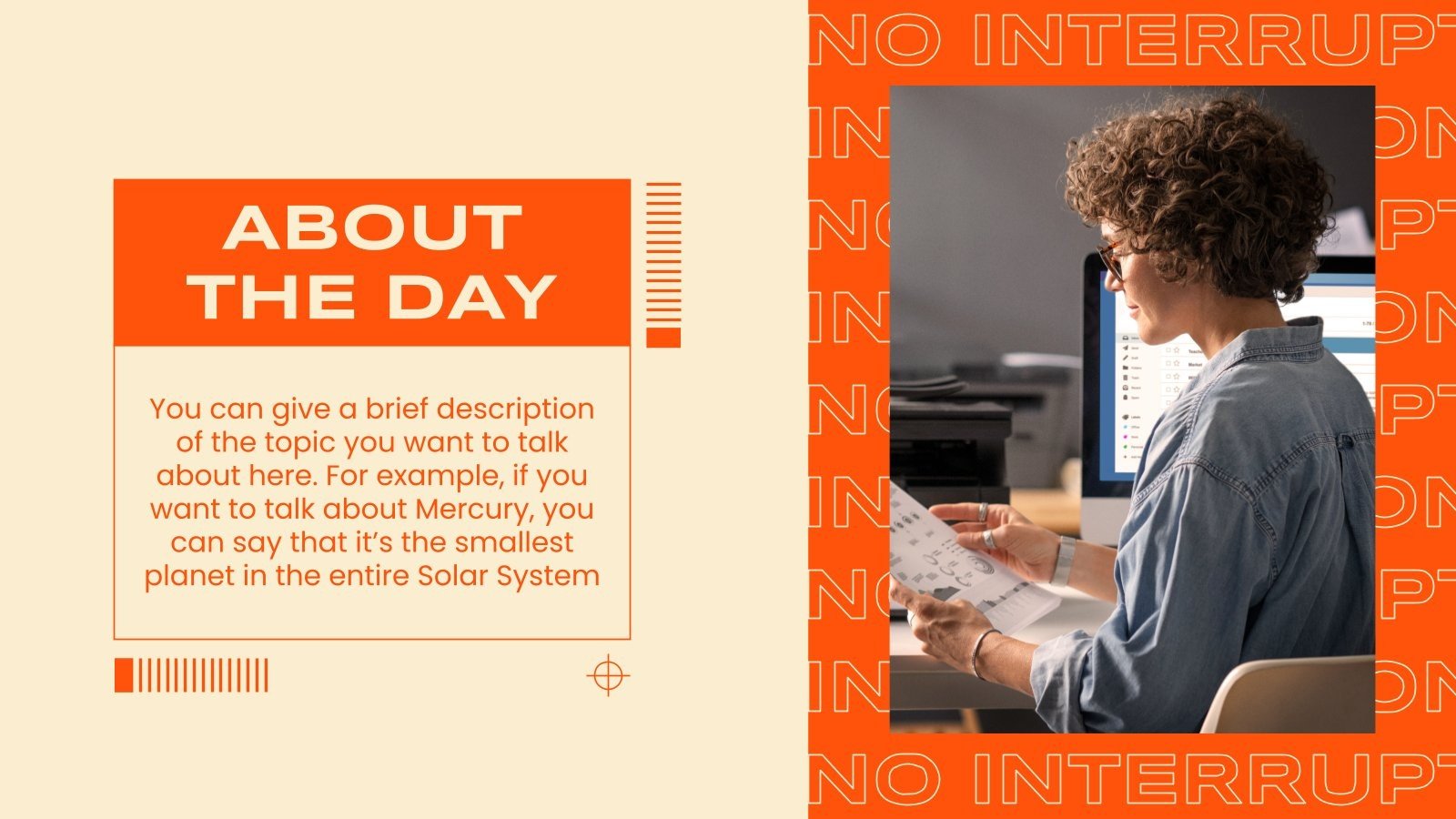 Let's Celebrate No Interruptions Day | Google Slides & PPT