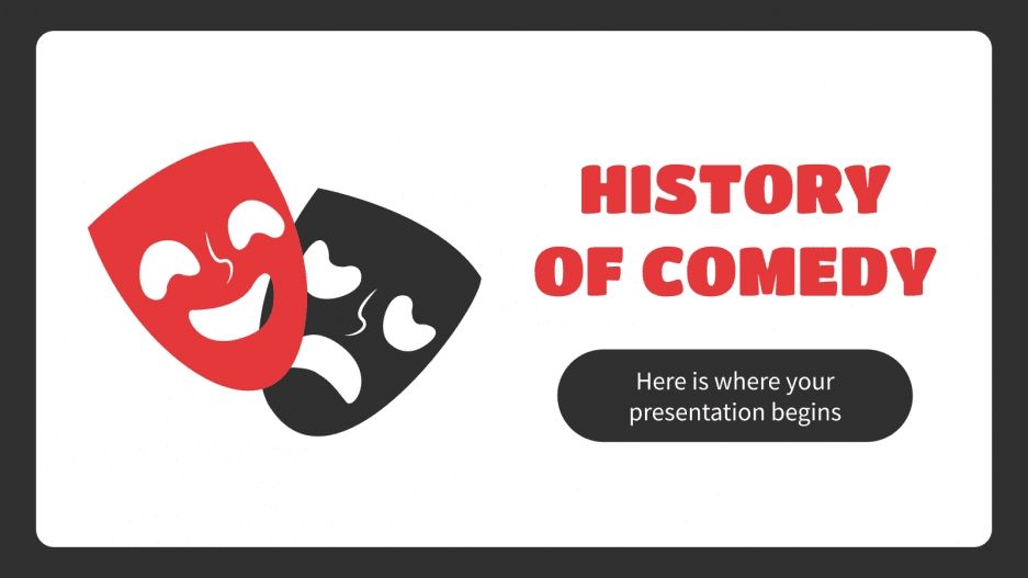 History of Comedy Lesson Google Slides & PowerPoint