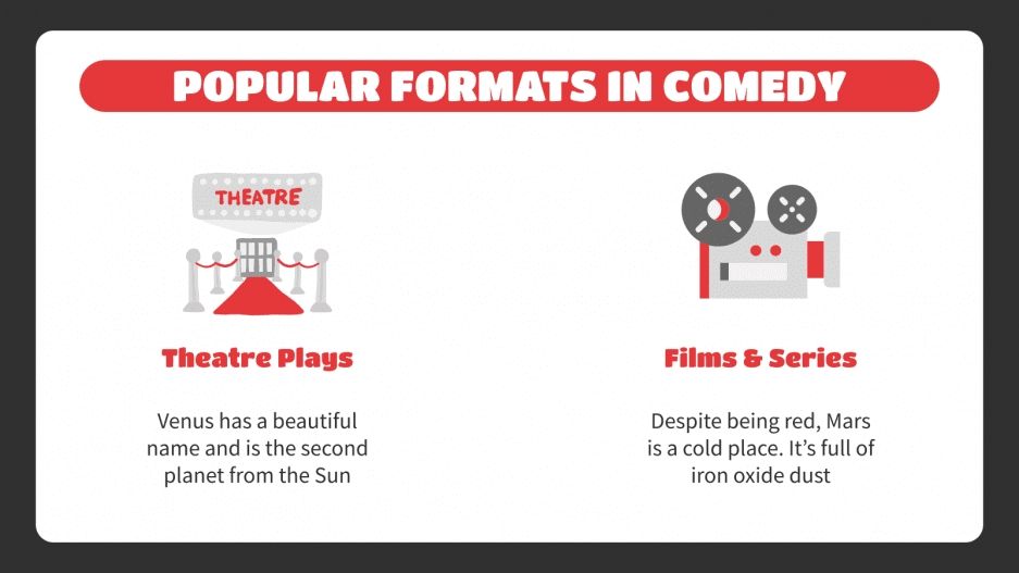 History of Comedy Lesson Google Slides & PowerPoint